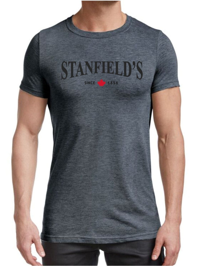 Stanfield's Signature Crew T-Shirt (Black Haze) | Stanfields.com