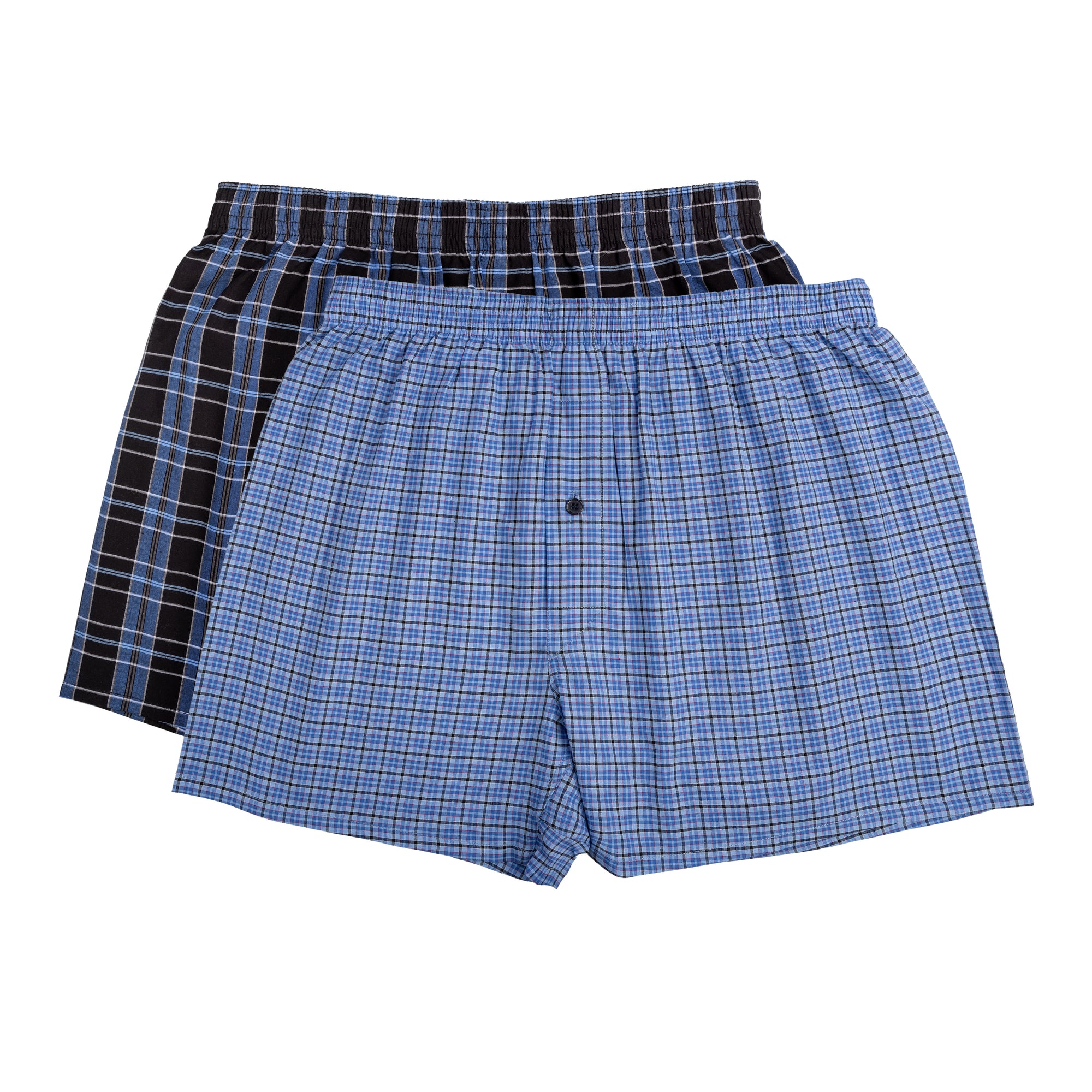 Premium Cotton Woven Boxer Shorts 2 Pack