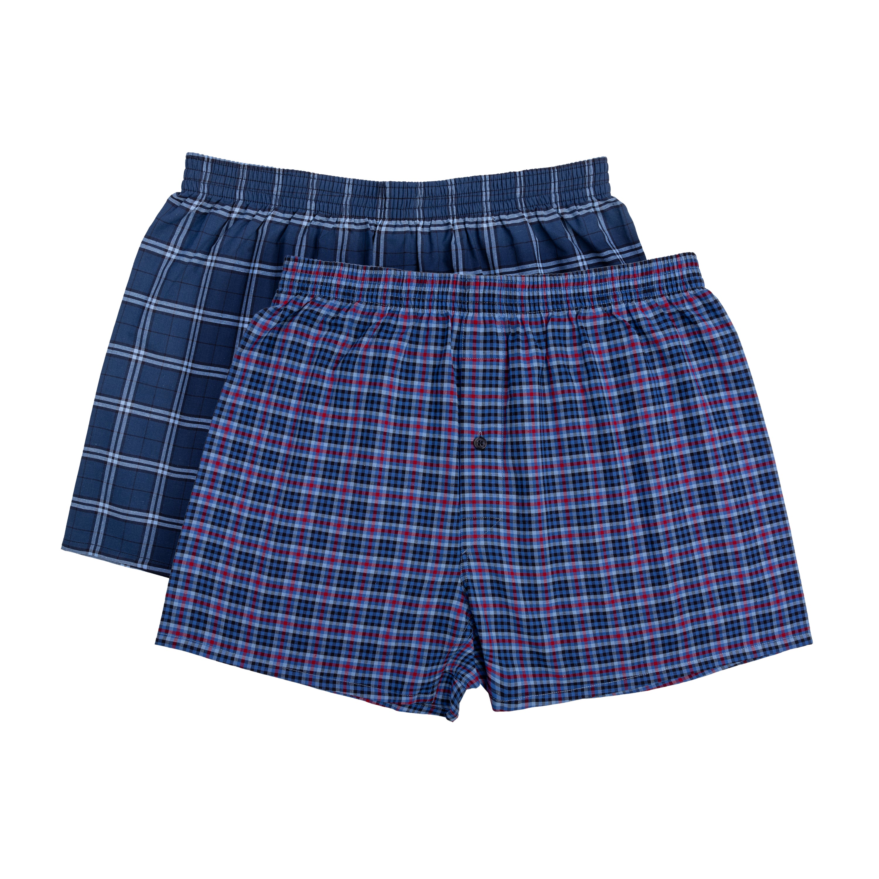 Premium Cotton Woven Boxer Shorts 2 Pack